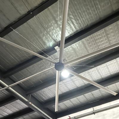 China PMSM Motorgetriebene große HVLS Deckenventilatoren für Kabelherstellung zu verkaufen