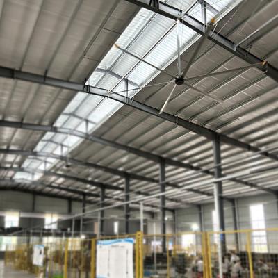 Cina Ventilatori di soffitto HVLS a motore PMSM per laboratorio di produzione di cavi raffreddamento dell'aria in vendita