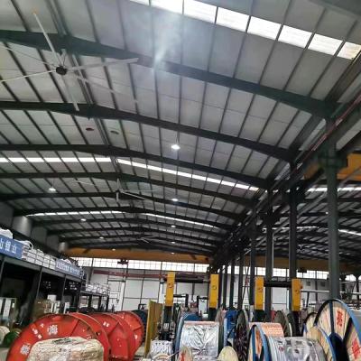 Cina Ventilatori di soffitto HVLS a motore PMSM per laboratorio di produzione di cavi raffreddamento dell'aria in vendita
