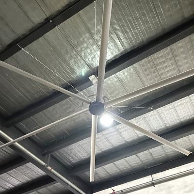 China 24ft Aluminium Magnesium Alloy HVLS Industrial Ceiling Fan voor Warehouse High Voltage Te koop
