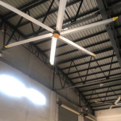 China 5.0m 16FT HVLS plafond industriële ventilator voor luchtkoeling 0,75KW PMSM motor inbegrepen Te koop