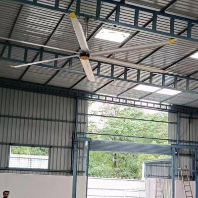 China 5.0m 16FT HVLS Ventilador industrial de teto para arrefecimento de ar 0,75KW Motor PMSM Incluído à venda