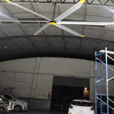 China 5.0m 16FT HVLS Ventilador industrial de teto para arrefecimento de ar 0,75KW Motor PMSM Incluído à venda