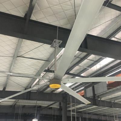 China 6.1m industriële plafondventilator met 6 aluminium lemmen verbetert de luchtstroom in kledingwinkels Te koop