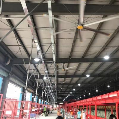 China Sliver Grey 4.2M 14FT Industrial Fan Air Blower voor koeling met een hoog volume en een lage snelheid Te koop