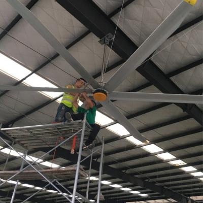 China Energiebesparing 5,0m 16ft HVLS plafondventilator voor gratis onderhoud en verbeterde ventilatie Te koop