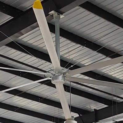 China 5Pcs Blade Industrial HVLS Deckenventilator für Fabriken AC angetrieben Bürstenloser Gleichstrommotor zu verkaufen
