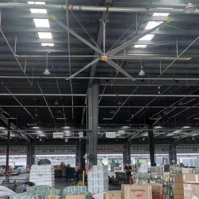 China 1.5kw PMSM motor ventilador de teto industrial para ventilação de armazém e arrefecimento de ar à venda