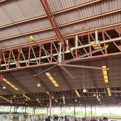 Cina Ventilatore di soffitto HVLS con motore a cambio 24FT per raffreddamento in ristoranti e spazi industriali in vendita