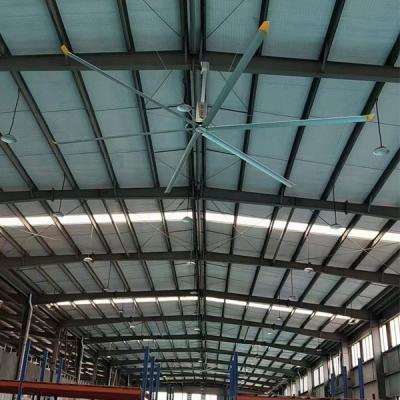 Cina 20FT Industrial HVLS Ceiling Fan Sliver Grigio Supporto personalizzato ODM per allevamenti di animali da allevamento Soluzione gratuita di manutenzione in vendita