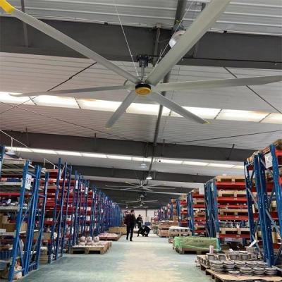 Cina DX-7.3 Ventilatore di soffitto industriale Hvls grande con motore Pmsm e materiale di lame Al-Mg in vendita