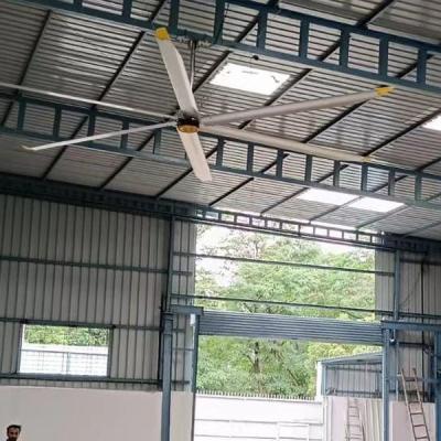 Cina DX-7.3 Ventilatore di soffitto industriale Hvls grande con motore Pmsm e materiale di lame Al-Mg in vendita