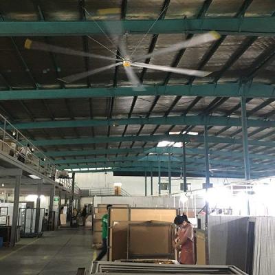 Cina DX-7.3 Ventilatore di soffitto industriale Hvls grande con motore Pmsm e materiale di lame Al-Mg in vendita