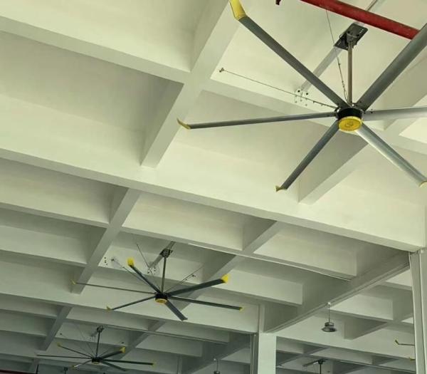 AC Electric Current Type Aluminum Fan for 24FT Large Hvls Industrial Ceiling Fan From Warehouse Cooling