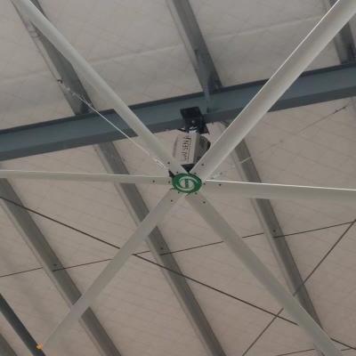 Cina Grande ventilatore di soffitto industriale di 7 metri di diametro e motore a cambio da 1,5 kW in vendita