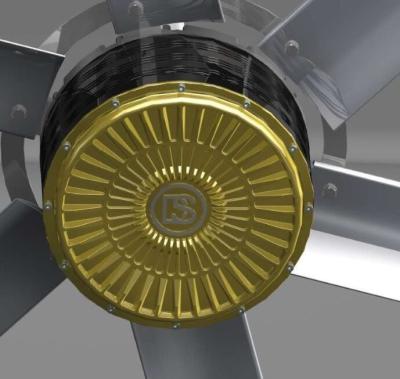Cina 7.3M 24 FooT Pmsm Motore Ventilazione industriale Grandi ventilatori HVLS in vendita