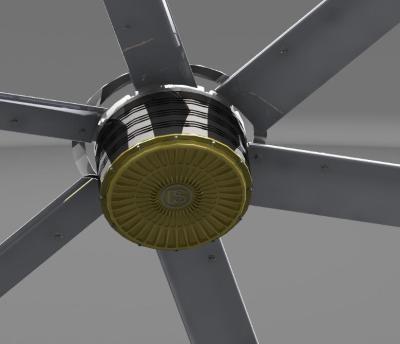 Cina 7.3M 24 FooT Pmsm Motore Ventilazione industriale Grandi ventilatori HVLS in vendita