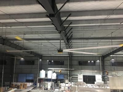 Cina Motore a cambio 12 ft magazzino di aria interna ventilatori HVLS industriali in vendita