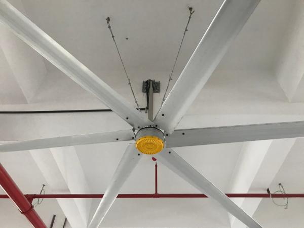 24FT Big Industrial Pmsm Hvls Ceiling Fan For Air Cooling And Ventilation