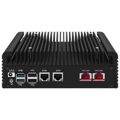 China Zynshield N305 Dual RJ45 2.5G Dual 10G RJ45 Puertos Ethernet Dual SFP + Puerta de enrutador de escritorio en venta