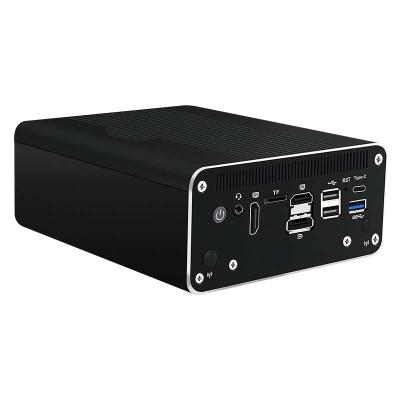 China Zynshield i5-1235U Mini PC Small Host Soft Router 2.5G Network Card M.2 Industrial Computer Linux Industrial IoT 4G SIM Card for sale