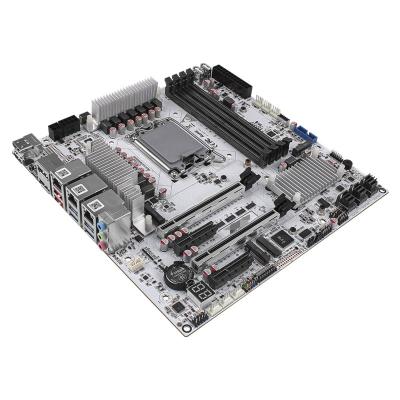 China Zynshiled i3i5i7 12th～14th Gen. M-ATX 12 Bay NAS Motherboard ECC VPro U-DIMM DDR5 10G LAN Dual 2.5G LAN for sale