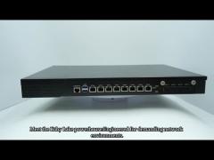 Cortafuegos Rackmount Zynshield 1U C236 i3i5i7 6ª~9ª generación 8 2.5G 2SFP+ 4SFP+ Bypass PCIe X8