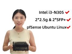 Zynshield Firewall de escritorio Intel i3-N305 Pfsense Ubuntu Linux 2*2.5g 2*SFP+