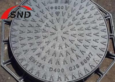 China 850*850mm Octagonal Ductile Iron Manhole Cover with ISO9001:2015 and DIN En124 Standards for sale