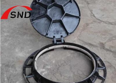 China D400 Anodic Oxidation Spray Paint Ductile Iron Manhole Cover with Lock for Urban Roads for sale