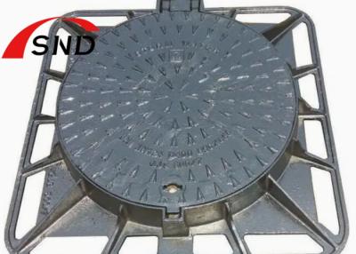 China Double Closing High Load-Bearing Anti-Theft Ductile Iron Manhole Cover 600*600mm C250 for sale