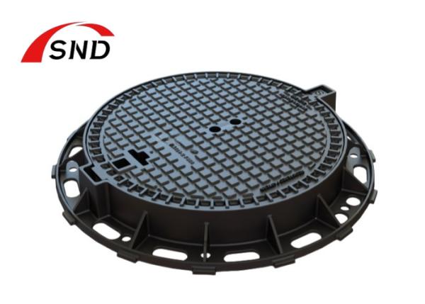 Quality D400 Hinged Round Ductile Iron Manhole Cover with ISO9001:2015 Certification for Urban Roads for sale
