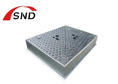 China EN124 D400 Ductile Iron Manhole Cover with Double Triangle Design for Drain Away Water PSRV>70 for sale