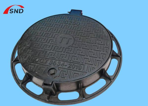 Quality Russian Standard C250 Ductile Iron Manhole Cover 700x700x100mm with ГОСТ 3634 - 2019 Compliance for sale