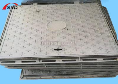China 800x800mm High Strength Corrosion Resistant Square Ductile Iron Manhole Cover E600 Load-Bearing EN124 Standard for sale