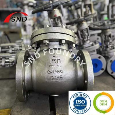 China ASME B16.34 Hastelloy Alloy Swing Check Valve CW12MW No Return Valve 150LB 4 Inch for sale
