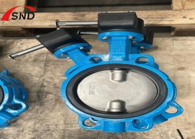 China Manual Wafer Butterfly Valve Dn150 Ductile Iron Bf Valve Customized for sale