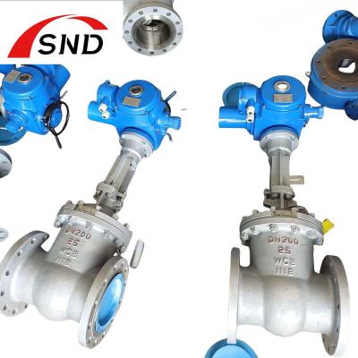 China Cast Steel Electric Gate Valve DN100 for Thermal Power Station with Remote Control and Medium Temperature Resistance for sale