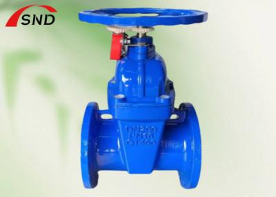 China Manual Non-Rising Stem Gate Valve with Locking Device and Ductile Iron Body for Oil Water Gas for sale
