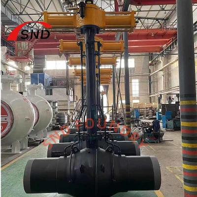 China Gas-Liquid Driven Full-Bore Welded Ball Valve LF2 Forged Low Temperature Valve PN80 DN800 with 18 Months Warranty for sale