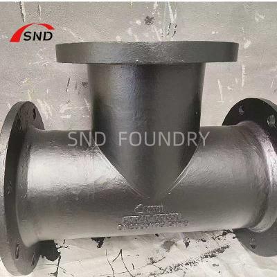 China ISO2531 Standard Ductile Iron Flanged Tee DN2000 Flanged Tee Fitting for sale