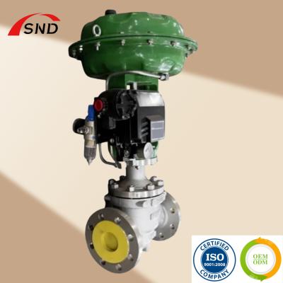 China CF8 Pneumatic Flow Control Valve Flanged Normal Pressure Customized for sale