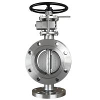China Three Eccentric Hard Seal Butterfly Valve Flanged Type DN50-2000mm 550°C Temperature Range for sale