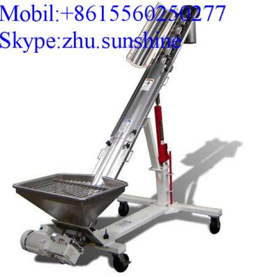 China Hopper Screw Conveyor, Stainless steel Inclined Screw Hopper Loader for sale