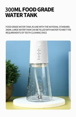 Cina Professional Oral Dental Cordless Oral Care Irrigator Machine Water Flosser Portable Dental Flosser in vendita