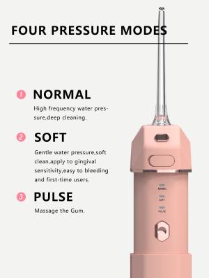 Cina Private Label Portable Mini Water Flosser 160ml Teeth Cleaning Oral Dental Irrigator in vendita