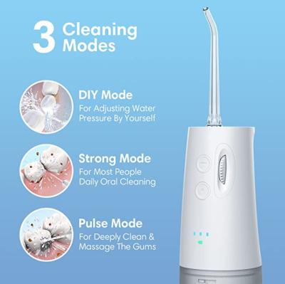 China Tragbare zahnmedizinische Reise Mund-Irrigator 5W Wasser Flosser DIY 1650mal/Minute zu verkaufen