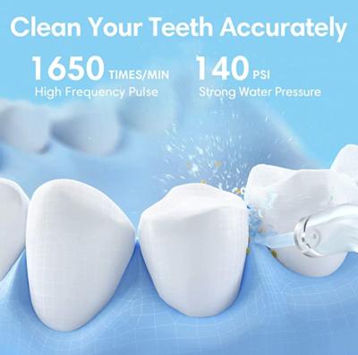 China Tragbare zahnmedizinische Reise Mund-Irrigator 5W Wasser Flosser DIY 1650mal/Minute zu verkaufen