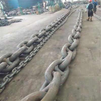 China 78mm Marine Offshore Studlink Chains with ABS, Nk, BV, Lr for sale