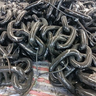 China 78MM anchor chains 120 T C/W ABS CERT delivery to ZHOUSHAN SHIPYARD for sale